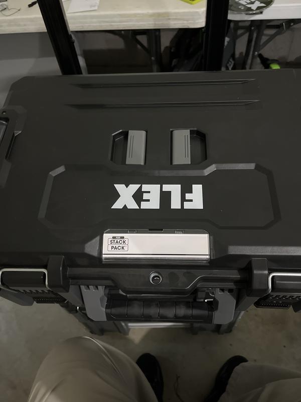 FLEX STACK PACK 3-Piece Storage System 22-in W x 35-in H x 19.2-in D Metal Rolling Tool Box ...