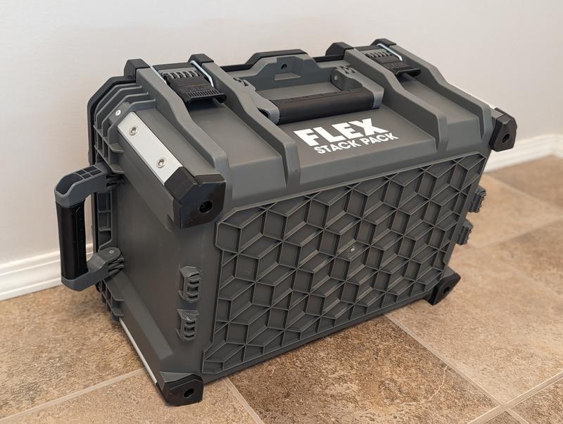 FLEX STACK PACK Medium Tool Box 22-in W x 11.7-in H x 15.6-in D Metal ...