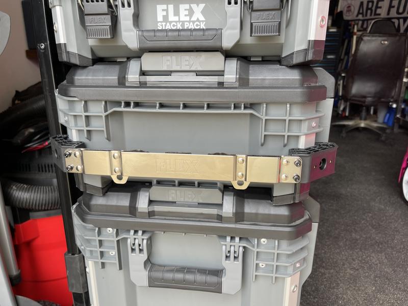FLEX STACK PACK 2-Pack High Strength Durable Steel Side Tool Rack Rail ...