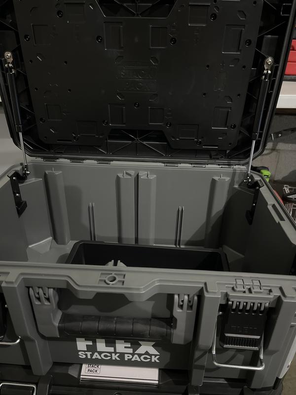 FLEX STACK PACK 3-Piece Storage System 22-in W x 35-in H x 19.2-in D Metal Rolling Tool Box ...