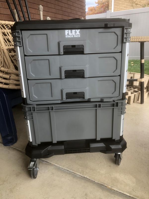 FLEX STACK PACK 15.4-in W x 10.3-in H x 21.9-in D Polypropylene Tool ...