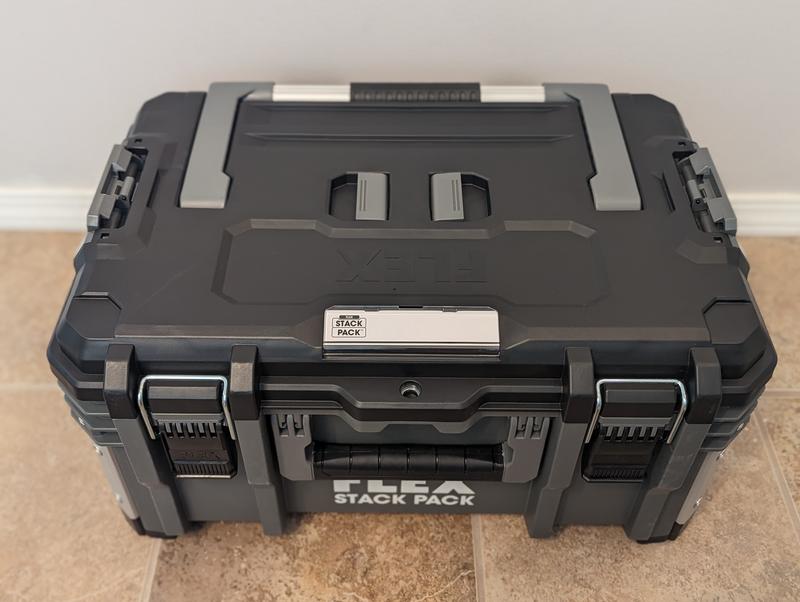 FLEX STACK PACK Medium Tool Box 22-in W x 11.7-in H x 15.6-in D Metal ...