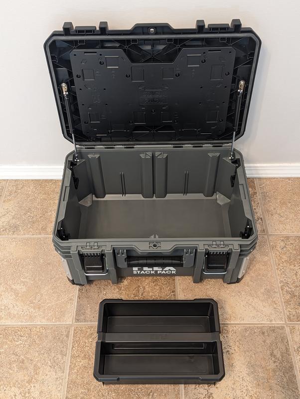 FLEX STACK PACK Medium Tool Box 22-in W x 11.7-in H x 15.6-in D Metal ...
