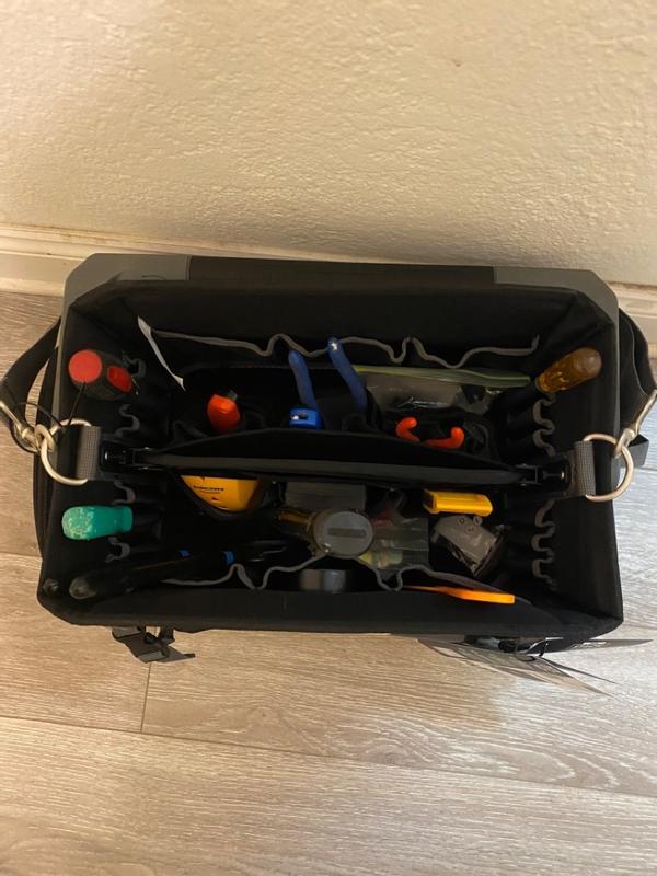 FLEX STACK PACK Gray Ballistic Polyester 10.6-in Tool Tote FS1201 at Lowes.com