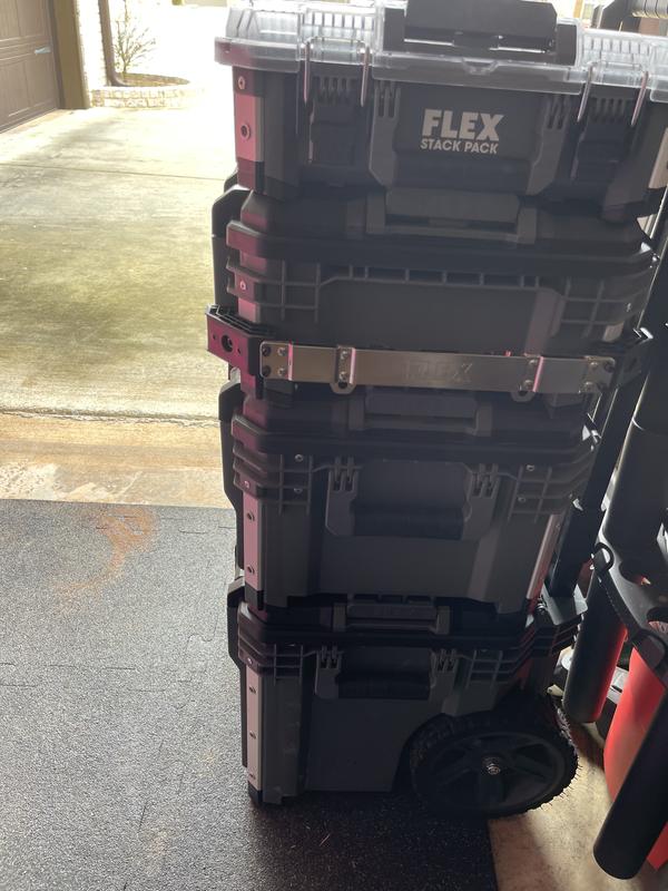 FLEX STACK PACK 2-Pack High Strength Durable Steel Side Tool Rack Rail ...