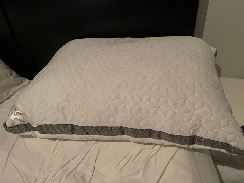 Brookstone Perfect 2-in-1 Memory Foam and Better Than Down Fill Comfort ...