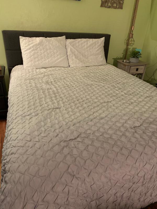 Microsculpt Ombre Honeycomb 3-Piece Grey King Comforter Set 2A8646C4GY ...