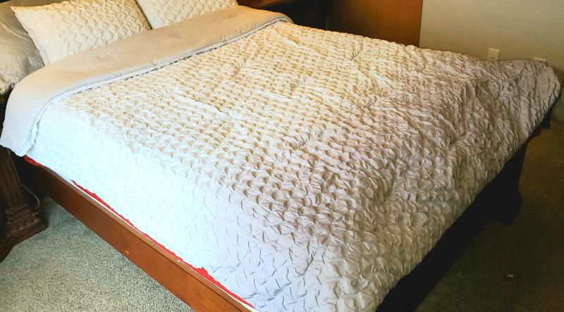 Microsculpt Ombre Honeycomb 2-Piece Grey Twin Comforter Set 2A8646C1GY ...