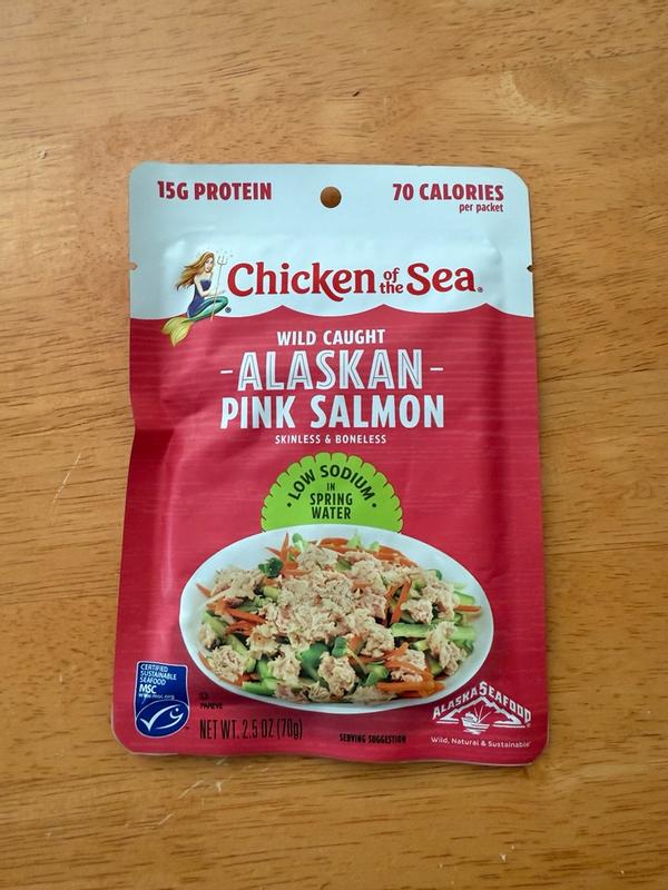 Ocean Creature Decorations Chicken Of The Sea Pink Salmon 4-Pack - Wild ...