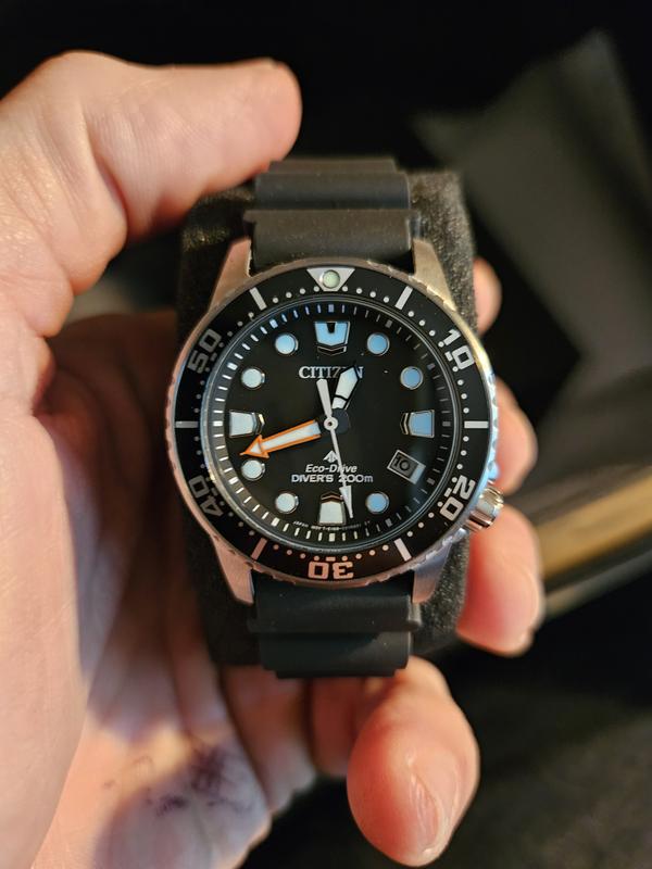 Citizen Eco-Drive Unisex Promaster Dive Black Strap Watch 37mm - Macy's