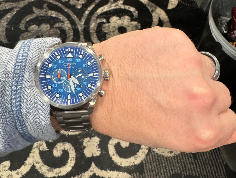 Citizen Eco-Drive Men's Chronograph Avion Weekender Stainless Steel ...