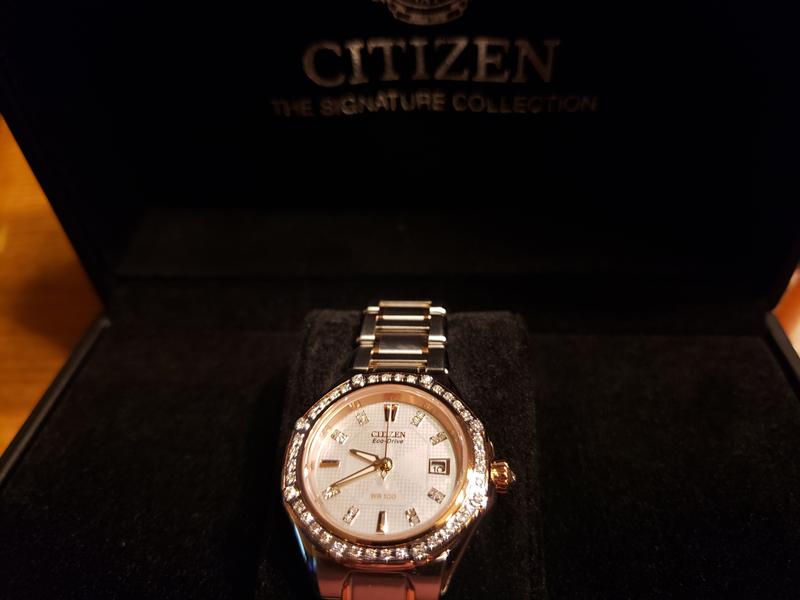 Citizen Women's Signature Octavia Eco-Drive Diamond (1/2 ct. t.w.) Two ...