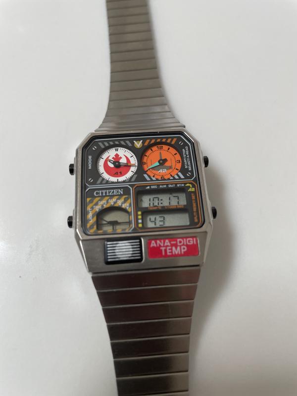 Star Wars by Citizen Rebel Pilot Analog-Digital Silver-Tone Stainless ...