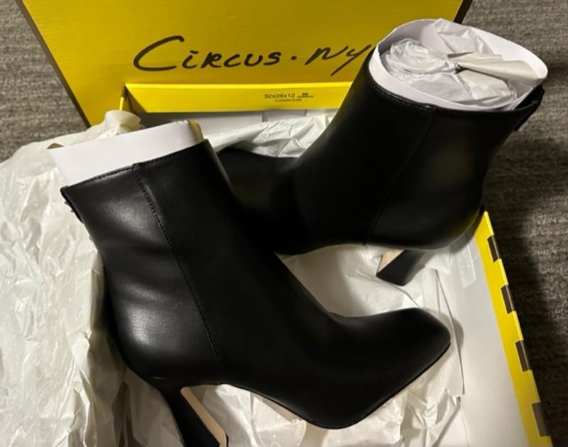 Circus NY by Sam Edelman Women's Emma Square-Toe Zip Dress Booties - Macy's