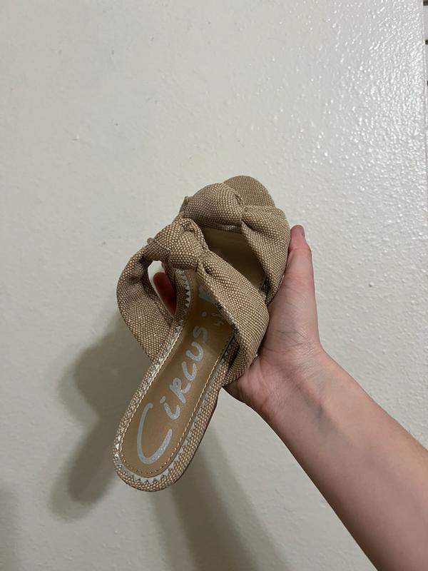 Circus NY by Sam Edelman Marissa Knotted Flat Slide Sandals - Macy's