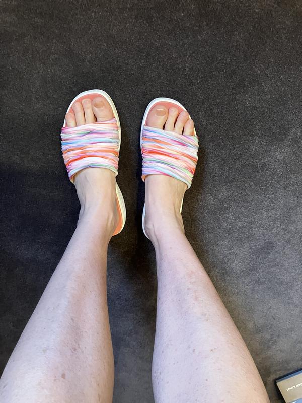 Clarks Women's Drift Petal Lilac Slip-On Platform Slide Sandals - Macy's