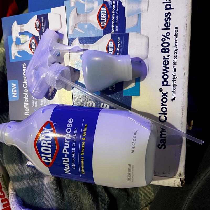 Clorox Refillable Cleaner Starter Kit Crisp Lemon Liquid All-Purpose ...