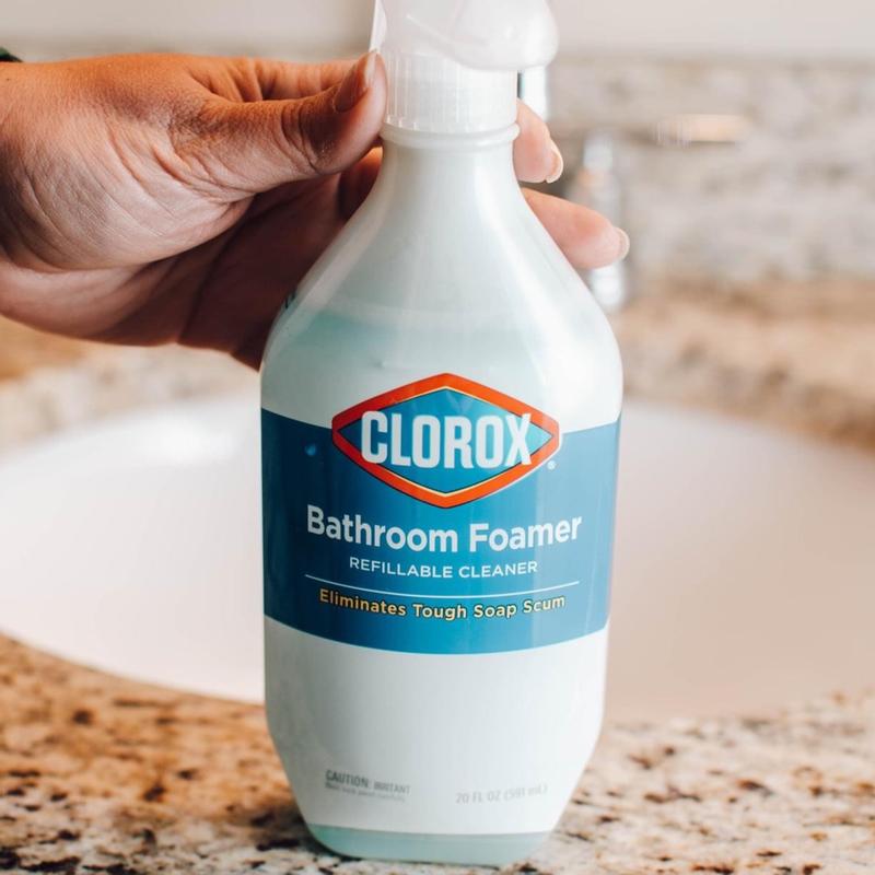 Clorox Foamer Refill 2-Count Fresh Foam Multipurpose Bathroom Cleaner ...