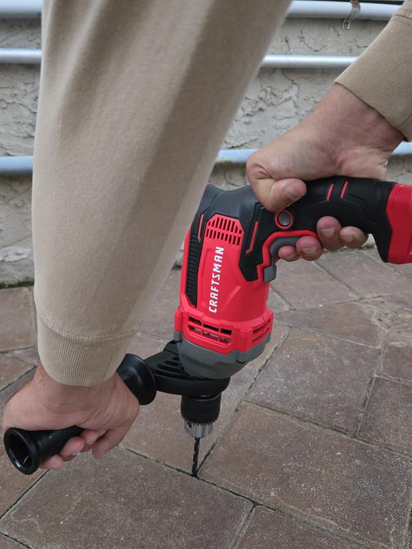 CRAFTSMAN 1/2-in 7-Amp Variable Hammer Drill (Charger Not Included ...