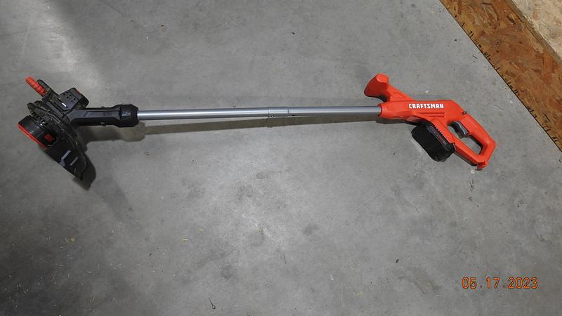 CRAFTSMAN 20-volt Max 10-in Straight Shaft Battery String Trimmer ...
