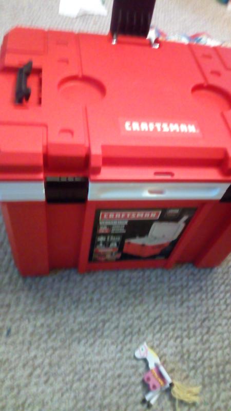 CRAFTSMAN VERSASTACK Red-Quart Wheeled Insulated Chest Cooler CMST17824 ...