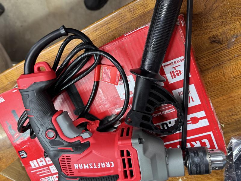CRAFTSMAN 1/2-in 7-Amp Variable Hammer Drill (Charger Not Included ...