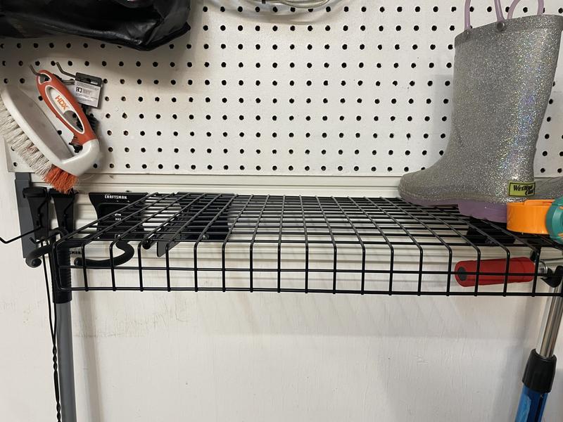 CRAFTSMAN VERSATRACK 2.3-in Black Composite Multipurpose Wire Shelf ...