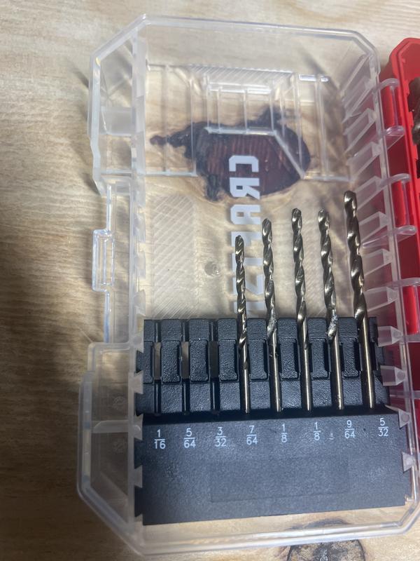 CRAFTSMAN 14-Piece Assorted Gold Oxide Coated Jobber Length Twist Drill ...
