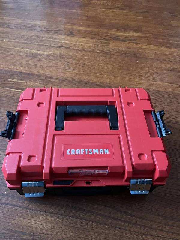 Shop CRAFTSMAN VERSASTACK System 17-in Red Plastic Lockable Tool Box ...