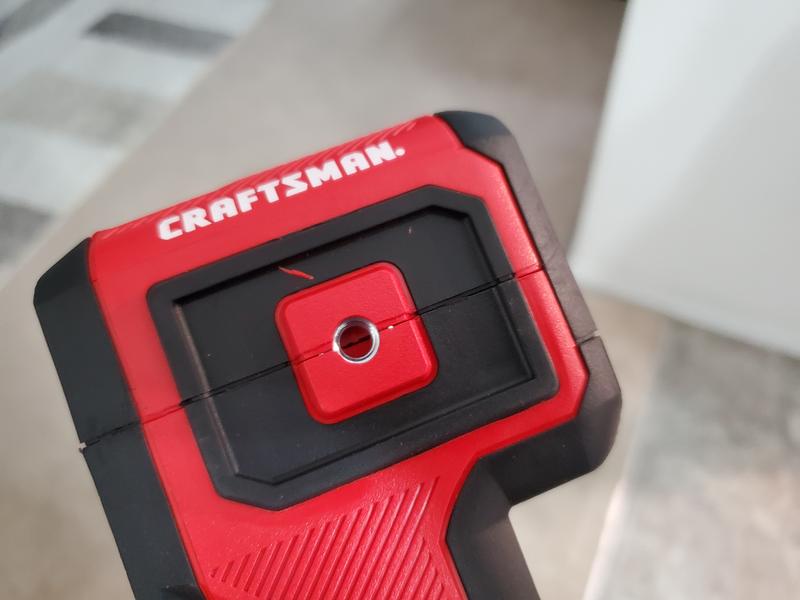 CRAFTSMAN 100-ft Red Self-Leveling Line Generator Laser Level Kit ...