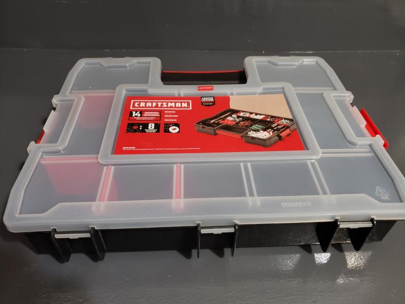 CRAFTSMAN 14-Compartment Medium Plastic Small Parts Organizer CMST14022 ...