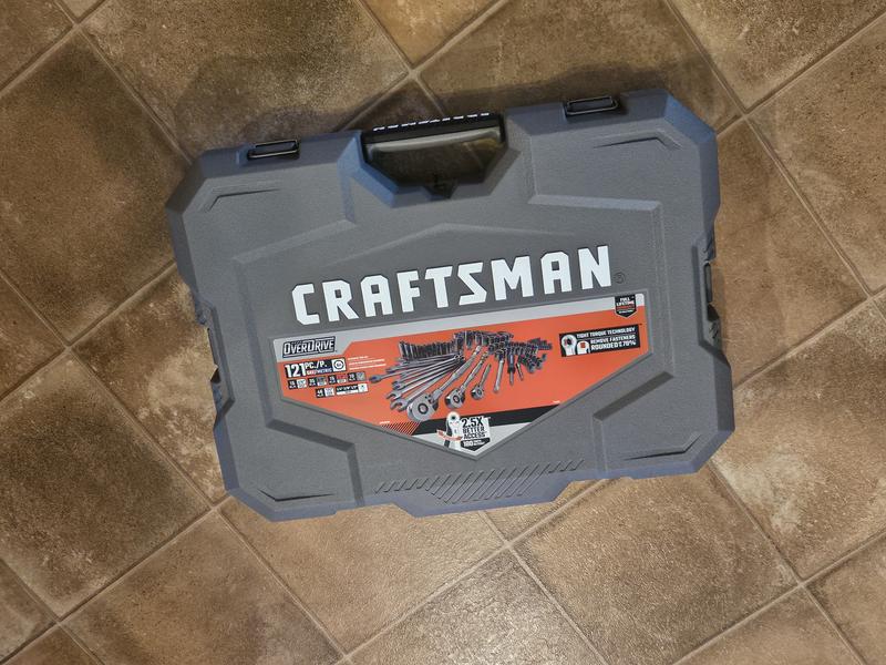 CRAFTSMAN OVERDRIVE 121-Piece Standard (SAE) and Metric Gunmetal Chrome ...