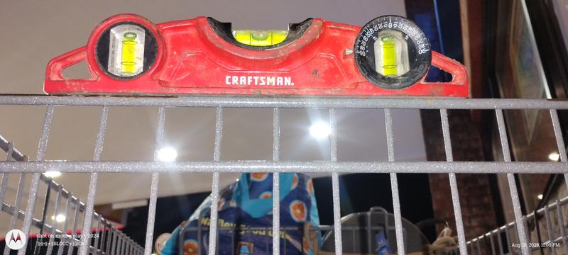 CRAFTSMAN Plastic 9-in 3 Vial Magnetic Torpedo Level CMHT82391 at Lowes.com