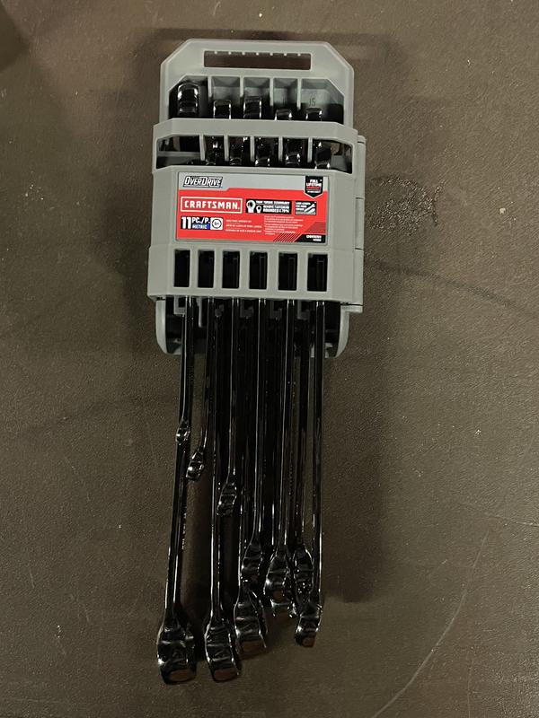 CRAFTSMAN OVERDRIVE 11-Piece Set 6-point Metric Standard Combination ...