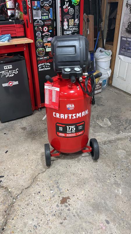 Lowes craftsman 33 gallon air compressor store