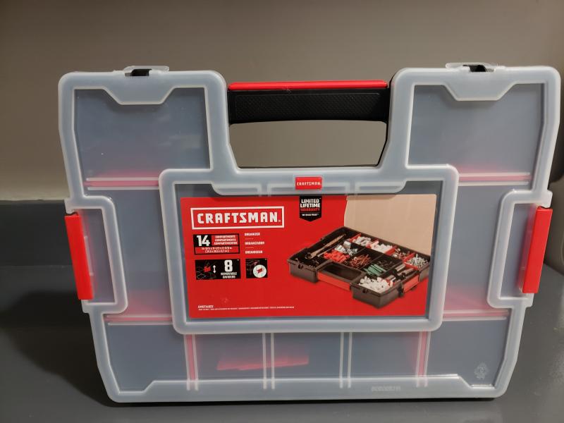 CRAFTSMAN 14-Compartment Medium Plastic Small Parts Organizer CMST14022 ...
