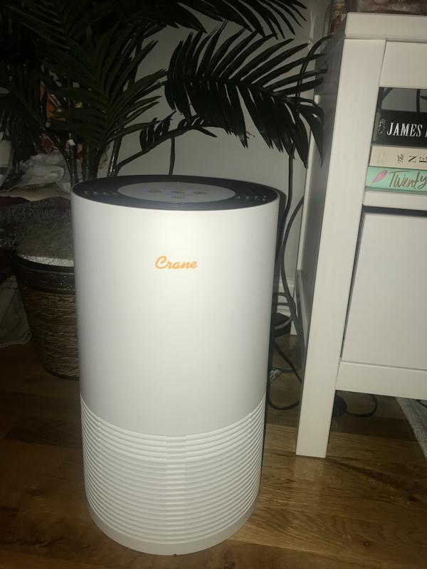 Reviews for Crane True HEPA Air Purifier with Germicidal UV Light for Small to Medium Rooms up to 300 sq.ft. Premium Pg 1 The Home Depot