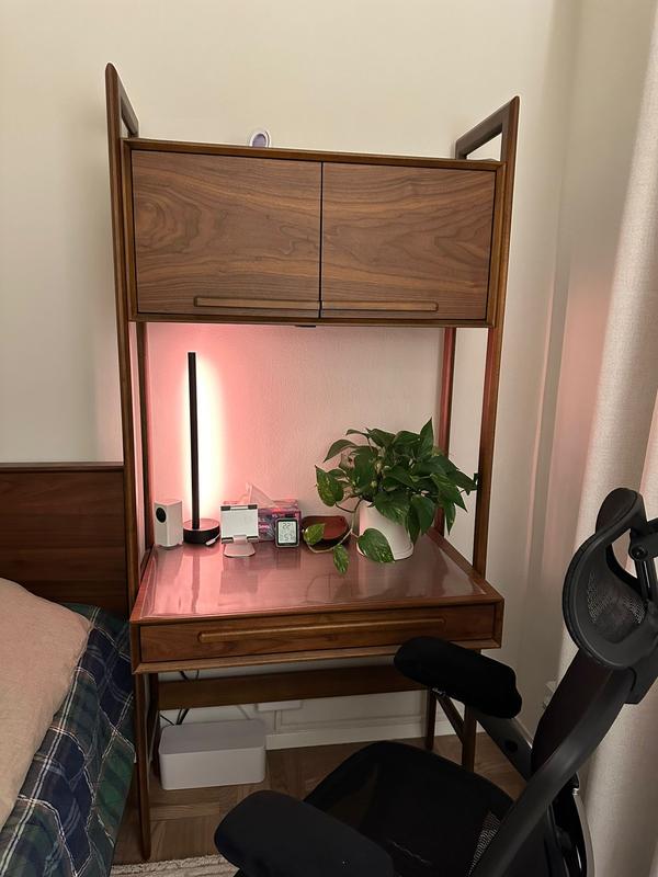 Tate Walnut Bookcase Desk with Outlet Reviews Crate Barrel