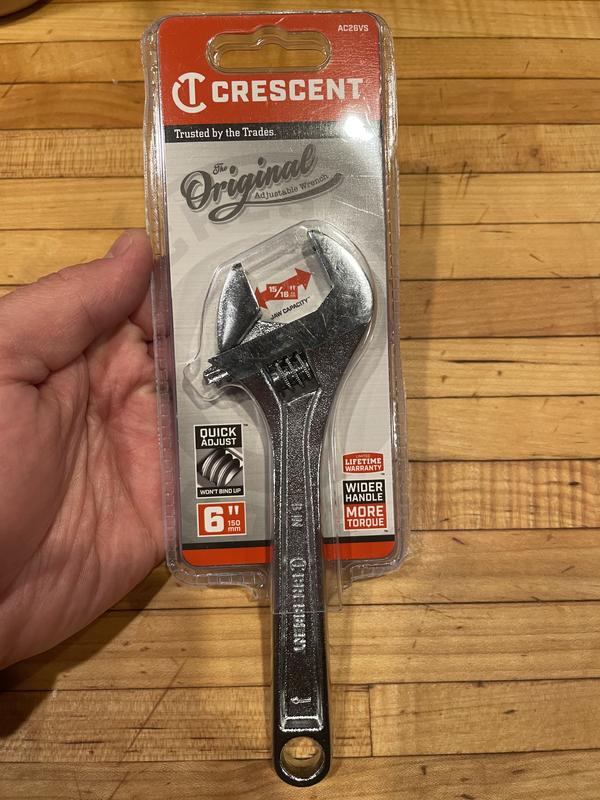 Crescent 6 in Chrome Plated Alloy Steel Adjustable Wrench at Lowes