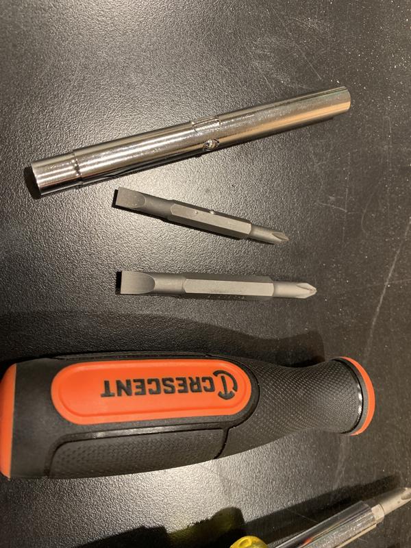 Crescent 6-in-1 Interchangeable Multi-bit Variety Pack Screwdriver Set ...