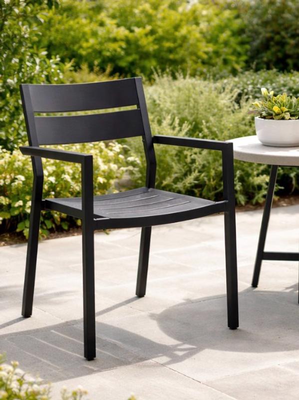 Crestlive Products Outdoor 9 -Piece Black Patio Dining Set Aluminum ...