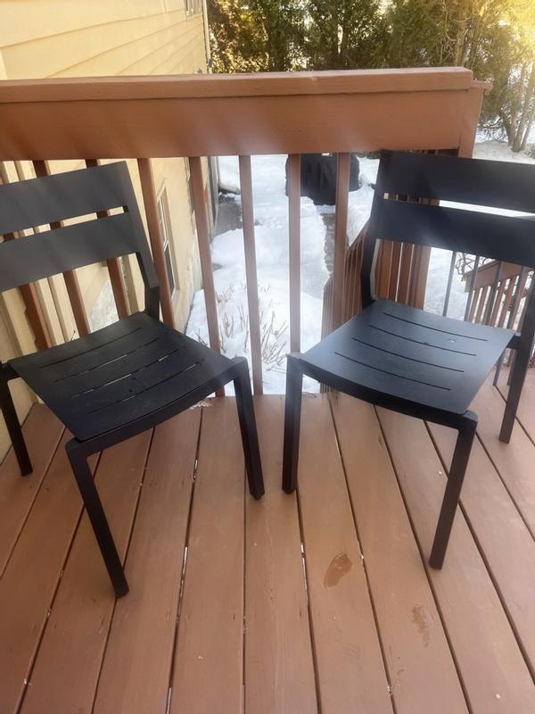 Crestlive Products Outdoor 7 -Piece Black Patio Dining Set Extendable ...