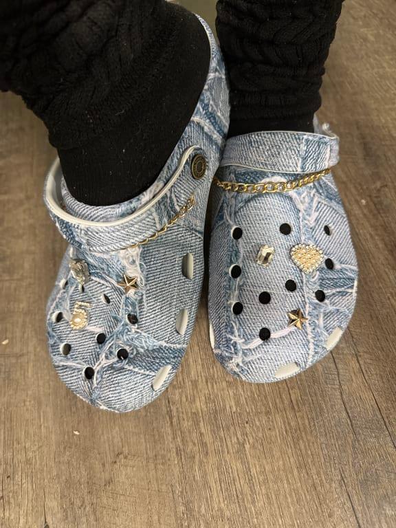 Crocs Women's Classic Denim Clogs | Bloomingdale's Shoes