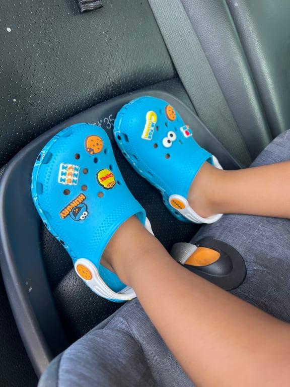 Crocs Toddler Kids Sesame Street Cookie Monster Classic Clogs from ...