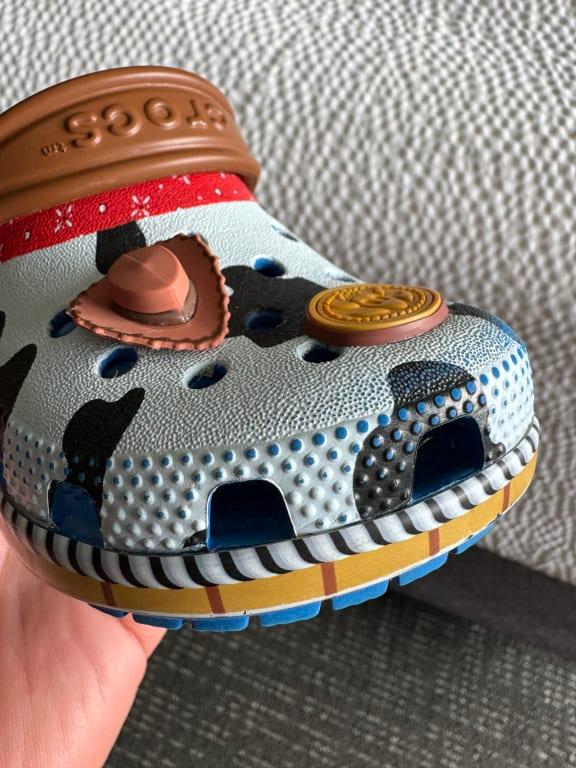 Crocs Toddler Kids Toy Story Woody Classic Clogs from Finish Line - Macy's