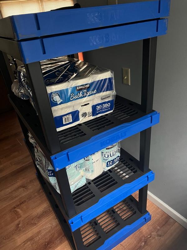 Shop Kobalt Kobalt 5-Tier Heavy Duty Black Plastic Utility Shelving ...