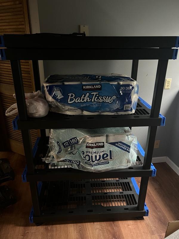 Shop Kobalt Kobalt 5-Tier Heavy Duty Black Plastic Utility Shelving ...