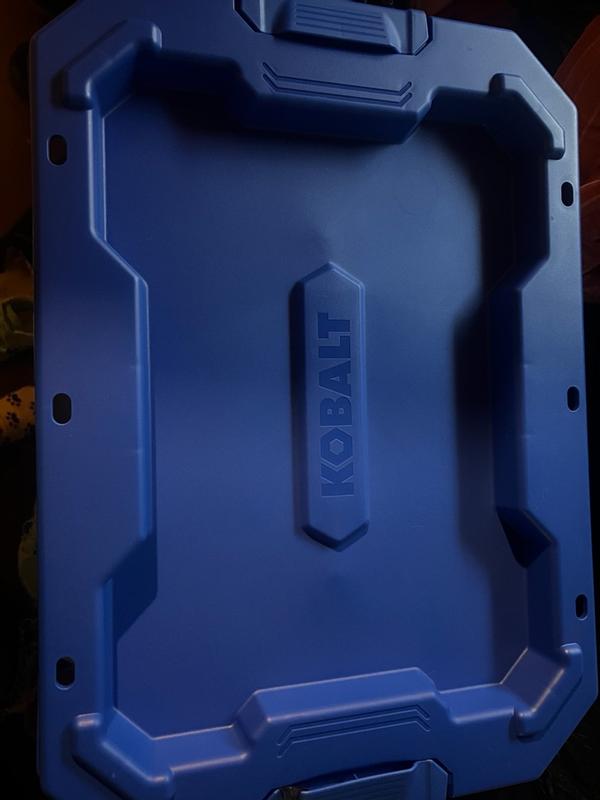 Shop Kobalt Kobalt Heavy Duty Stackable Blue Locking Lid Totes and ...