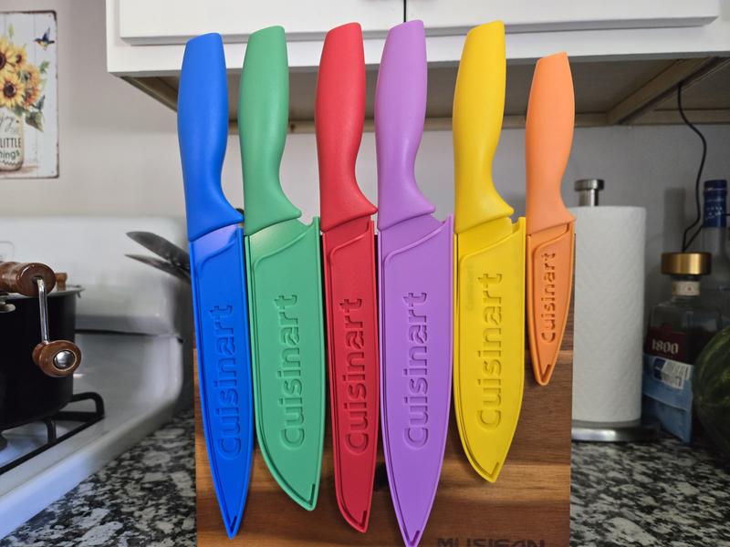 Cuisinart Advantage 12-Piece Color Knife Set with Blade Guards in Multi ...