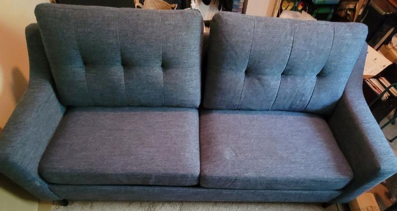 Brookside Ellen 75.5-in Modern Gray Polyester/Blend 3-seater Sofa ...